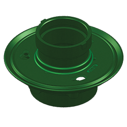 WAT FD-100-DD Compatible Floor Drain: C.I. Body with C.I. Strainer Extension