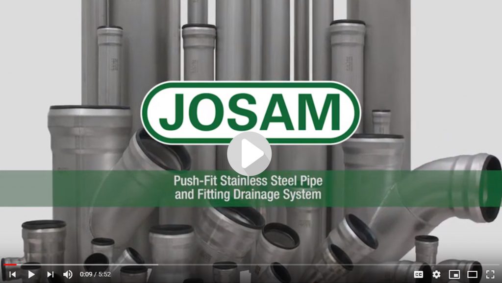 Watch the New Installation Video of Josam Company’s Stainless Steel ...