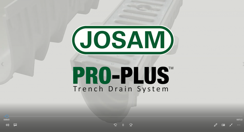 Watch Josam’s new Installation Video of the PRO-PLUS® Trench Drain ...